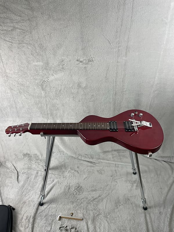 2022 Asher Electro Hawaiian® Junior Lap Steel Trans Cherry | Reverb