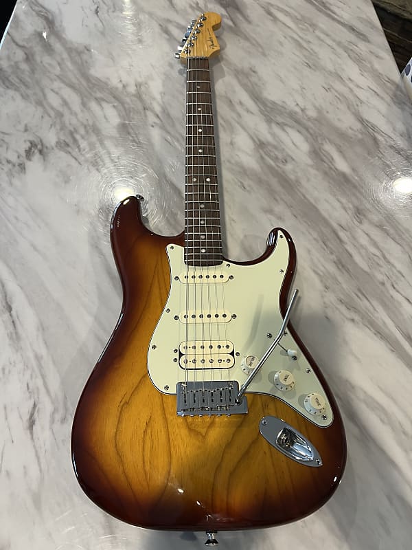 Fender American Deluxe Stratocaster HSS 2014/2015 - Cherry | Reverb