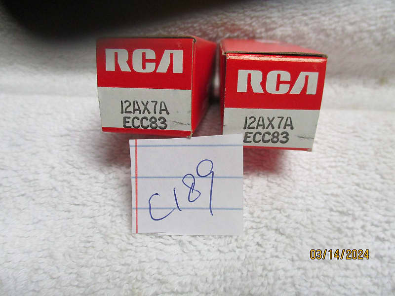 2 RCA 12AX7 tubes NOS | Reverb