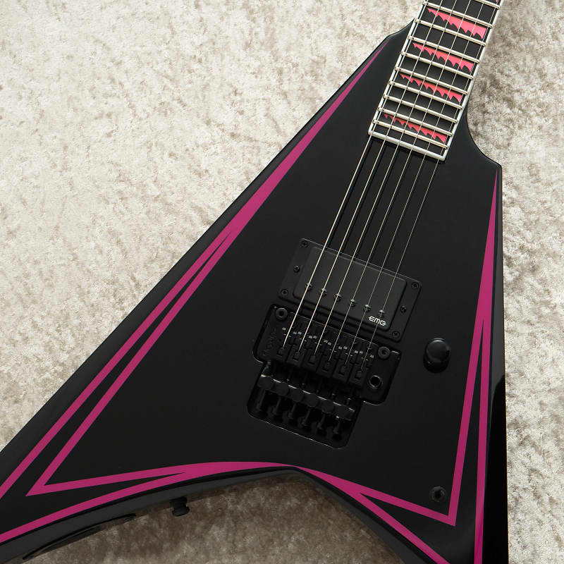 ESP EDWARDS E-ALEXI E-ALEXI PINK SAWTOOTH w/ESP Hybrid Case | Reverb