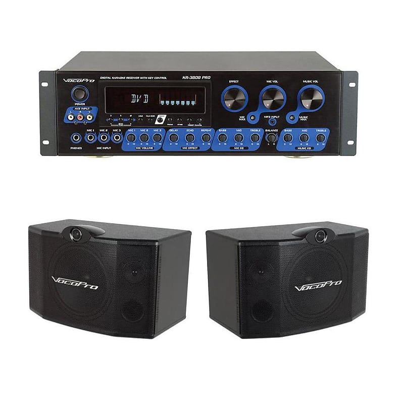 VocoPro KR-3808 PRO Digital Karaoke Receiver with Key | Reverb