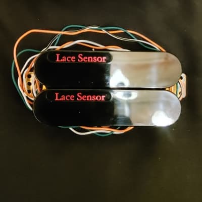Lace Sensor Dually set (red/red and red/blue) - Black | Reverb