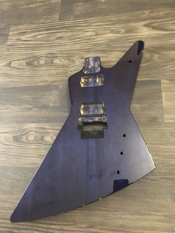 Dean Z explorer style Floyd Rose Trans purple | Reverb