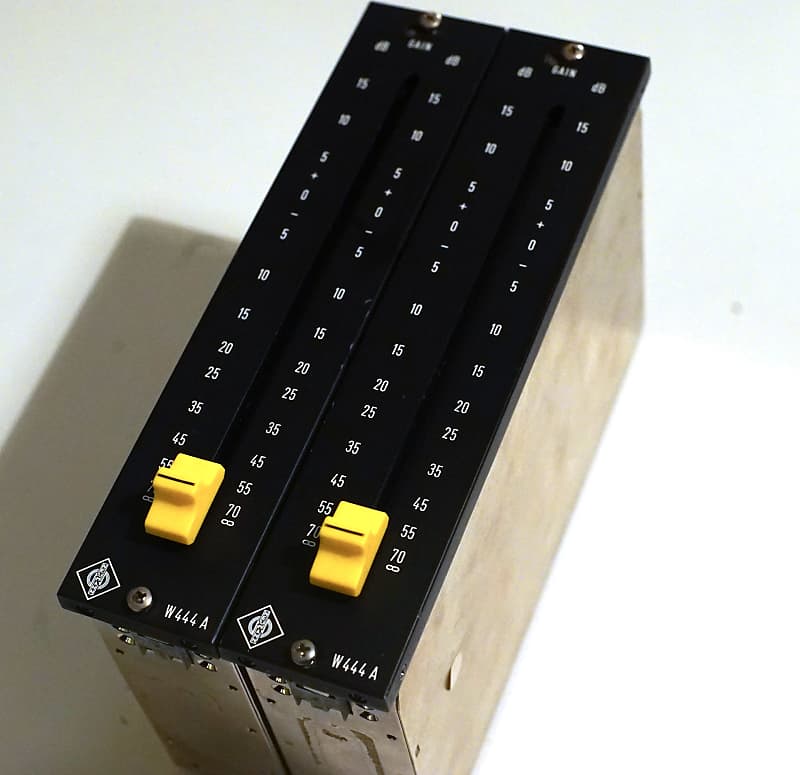 Pair Neumann W444a discrete active faders / preamps / very | Reverb