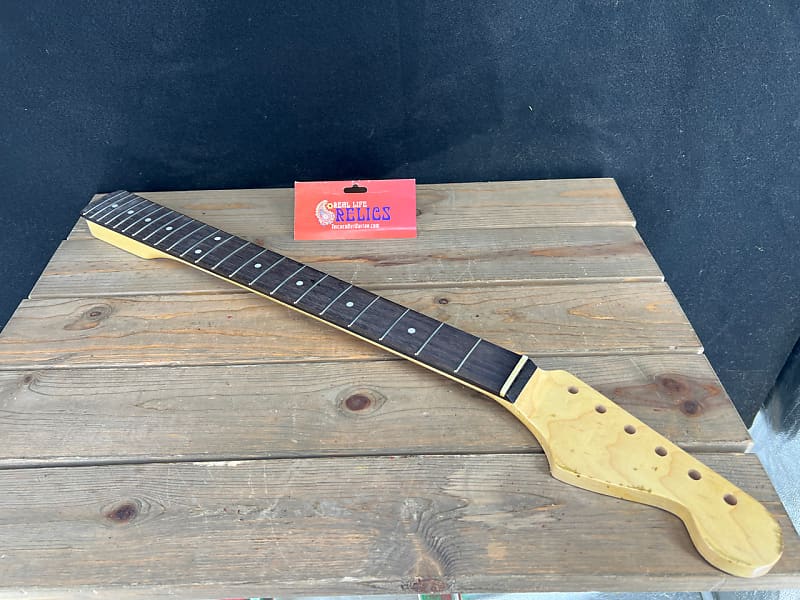 Real Life Relics Maple/Rosewood Strat® Style Neck RLR-SMR #7 | Reverb