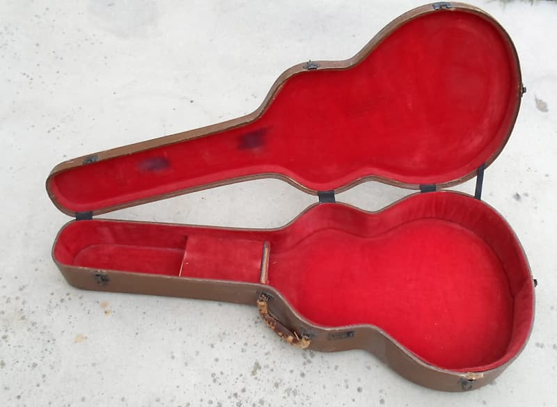 Lifton 1940's Gibson Red Lined 17" Guitar Case ES-300, L5, | Reverb