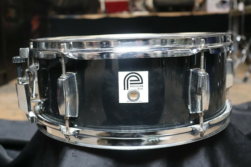 Percussion Plus 5.5x14 Snare Drum Black | Reverb