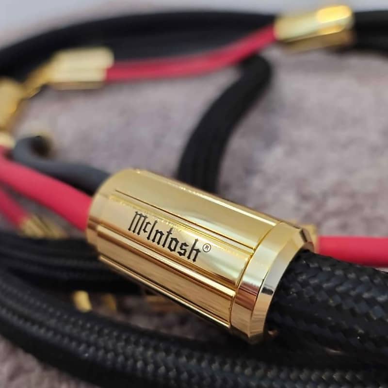 McIntosh Speaker Cable CS2M Pair Gold Cables Audiophile 2 | Reverb
