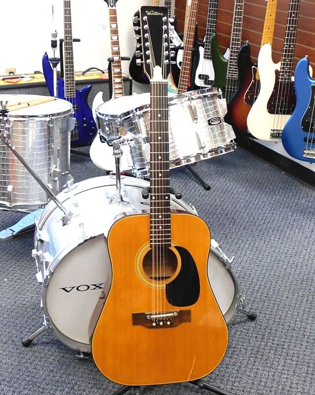 Vintage 1970's Ventura V-17 12-String Acoustic Dreadnought | Reverb