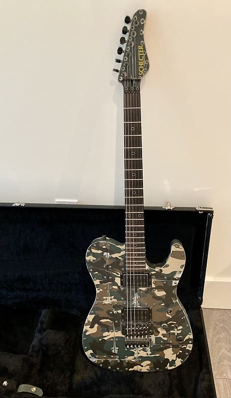 Schecter USA Masterworks PT Custom FR 2018 Camo | Reverb