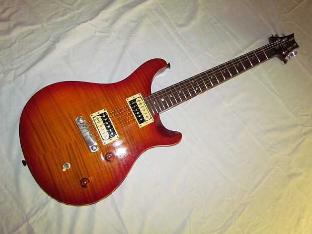 Paul Reed Smith SE Custom Cherry Sunburst Dot Inlays 22 Fret | Reverb