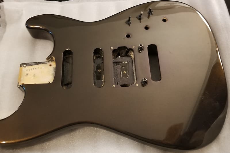 Charvel Model 4 Body Burgundy Copper with tremolo posts and | Reverb