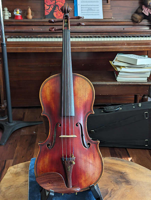 Restored Unlabeled Antique German Maggini Copy 4/4 Fiddle | Reverb