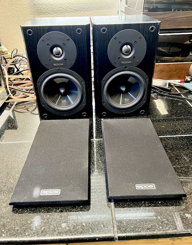 Epos ELS 3 Bookshelf Speakers 100Watts 4 Ohms Black; Tested | Reverb