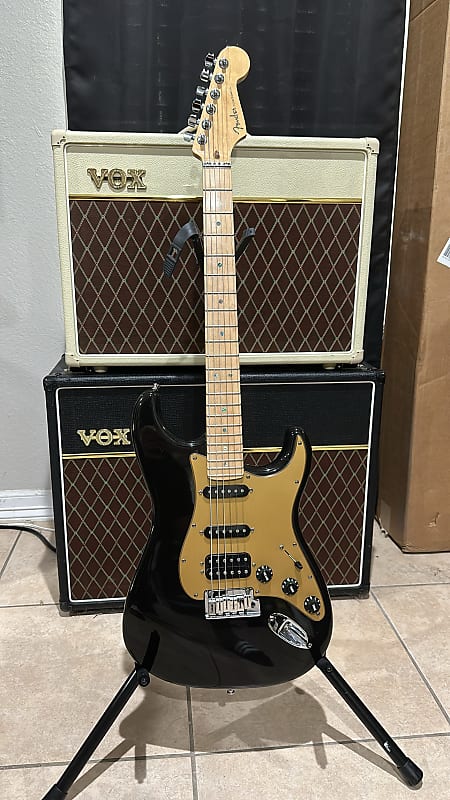 Fender American Deluxe Stratocaster - Montego Black - S1 | Reverb