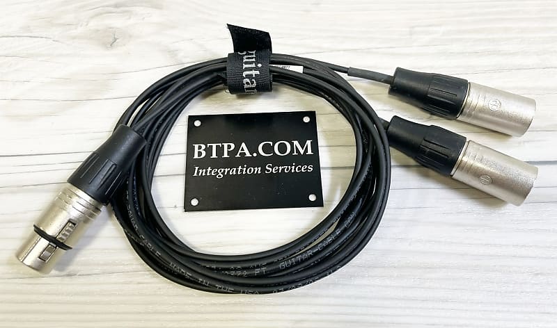 Best-Tronics Pro Audio 6 FT 3 Pin XLR Female to Dual XLR Male | Reverb