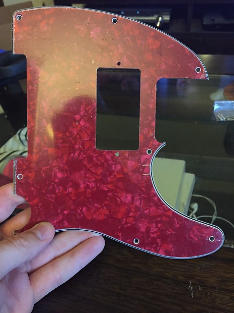 All Parts Tele Pick Guard Red Pearloid | Reverb