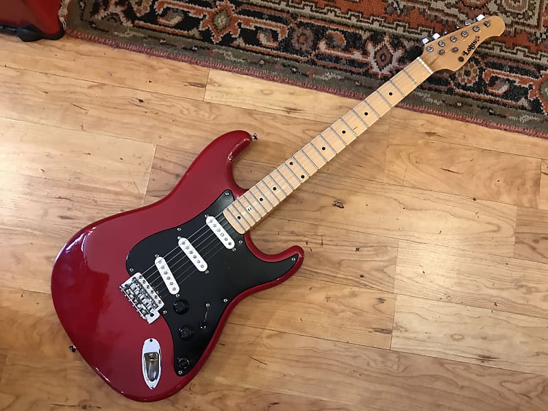 Lotus S Style Guitar Red Finish | Reverb