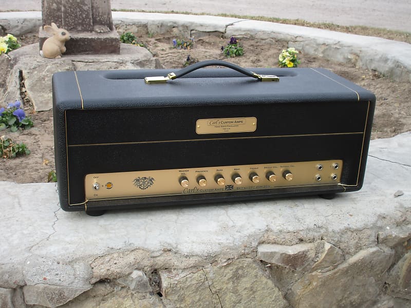 JTM-45 Style Head 20W KT66s Carl's Custom Amps CPC-45M Black | Reverb