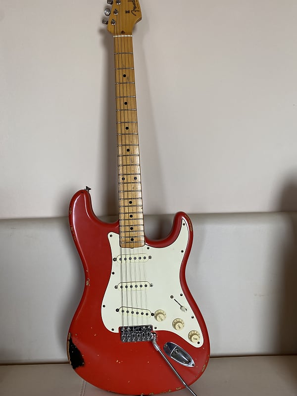 Fender Super Stratocaster - Partcaster -Fiesta Red | Reverb