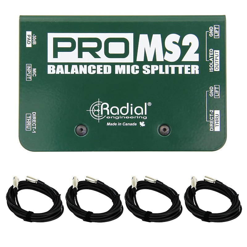 Radial Engineering ProMS2 Passive Microphone Splitter Bundle | Reverb