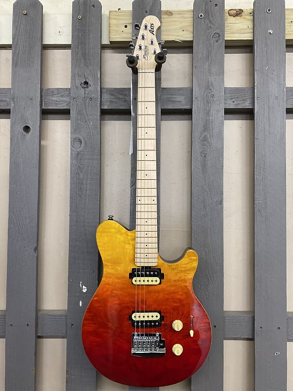 Sterling Axis AX3QM Quilted Maple Spectrum Red (Store Demo) | Reverb