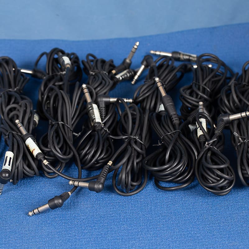 Full set of 13 Roland Drum trigger cables TRS male to right | Reverb