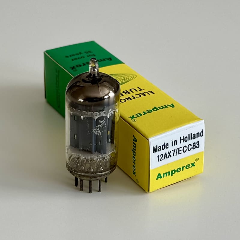 Early Amperex Bugle Boy 12AX7 1957 ECC83 Long Plate mC5 Foil | Reverb