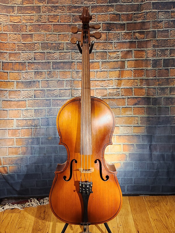 Vintage 1980s Engelhardt USA 1/2 Size Cello Natural w/ Bow | Reverb