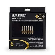 RockBoard PatchWorks Solderless Plugs - 6 pcs. - Gold | Reverb