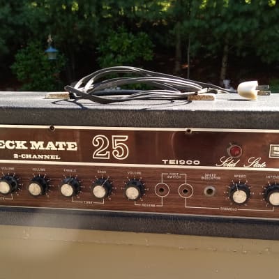 Teisco Checkmate 25 Solid State Head Amp - Working Project | Reverb