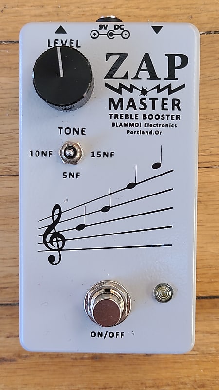 BLAMMO! Zap Master Treble Booster 2021 - Grey - Dallas | Reverb