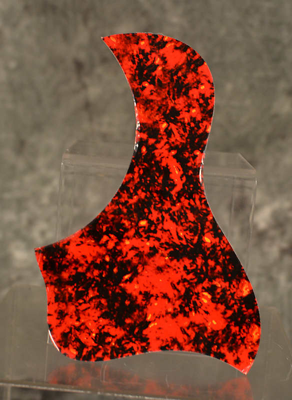 Custom Acoustic Pickguard Red Tortoise Taylor Style Peel N | Reverb