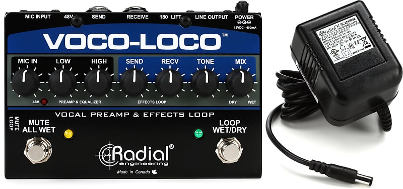 Radial Voco-Loco Microphone Effects Loop & Switcher for | Reverb