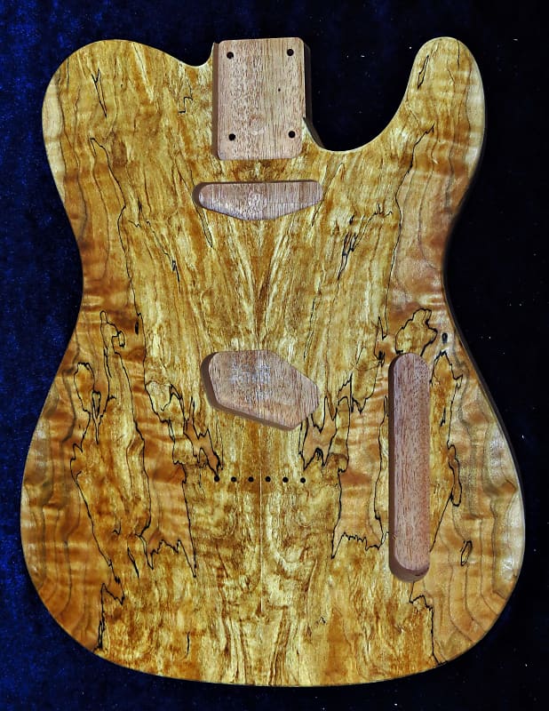 Mahogany/ Figured Spalted Maple Top Telecaster Tele | Reverb Canada