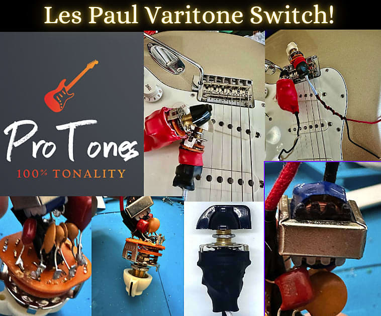 Pro Tones Powered Les Paul 12-position Varitone Tone Switch! | Reverb