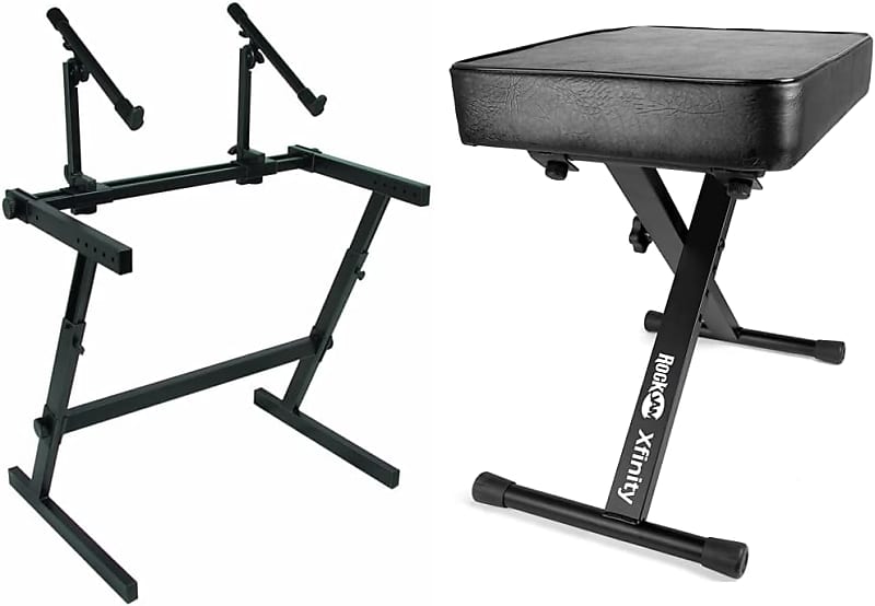 Keyboard Stand (Z/726) & RockJam KB100 Adjustable Padded | Reverb