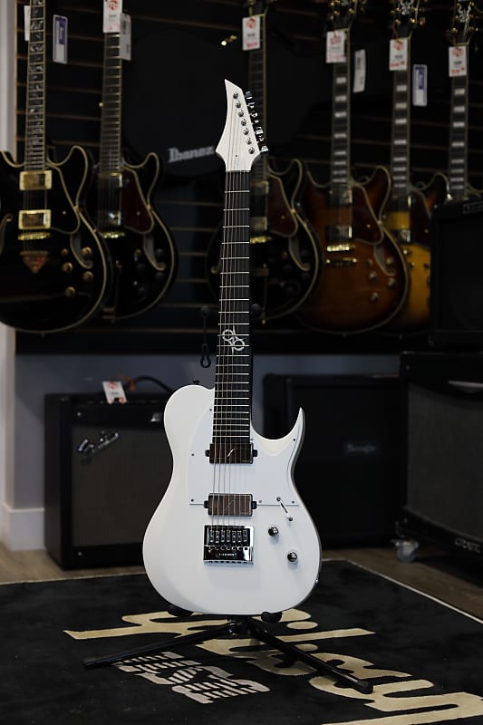 Solar T1.7Vinter 7-String Electric Guitar - Matte White | Reverb