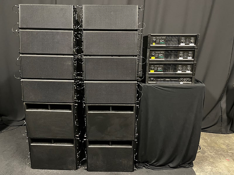QSC WL 3082 and WL212 SW - Black | Reverb