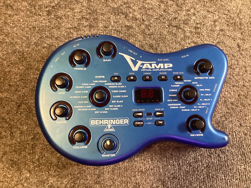 Behringer V-AMP 2 Virtual Guitar Amp 2000s - Blue | Reverb Australia