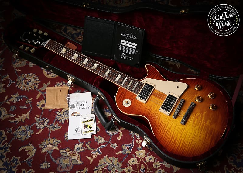 Gibson USA Custom Shop LP59 Reissue R9 Iced Tea | Reverb UK