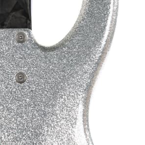 2007 Modulus Flea FB4 Silver Sparkle Bass Guitar | Reverb