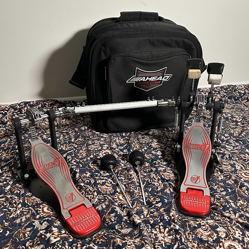 Ahead Mach 1 Double Bass Drum Pedal (W/ ARMOR CASE!) | Reverb