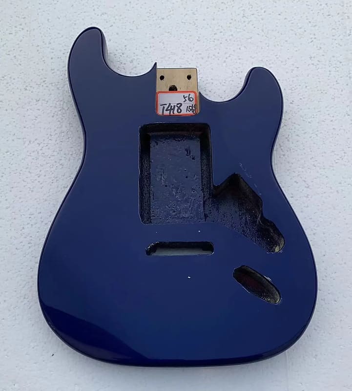 Blue Basswood Stratocaster Strat Style Guitar Body | Reverb