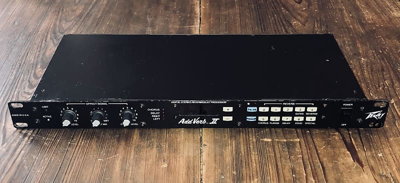 1990s Peavey AddVerb II Digital Stereo Reverb/Delay Rack Unit | Reverb