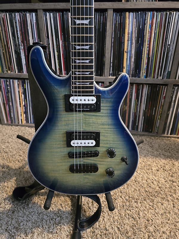 Dean Icon Select Flame Top Ocean Burst w/case | Reverb