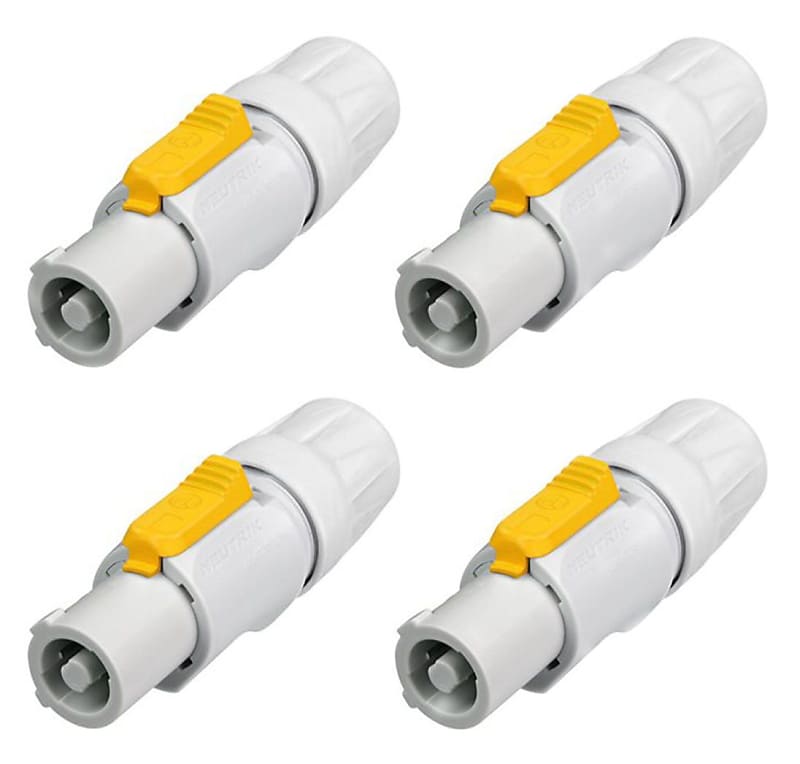 4 Genuine Neutrik NAC3FCB Locking AC Powercon Cable End Power | Reverb