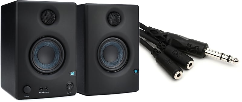 PreSonus Eris E3.5 3.5-inch Powered Studio Monitors Bundle | Reverb