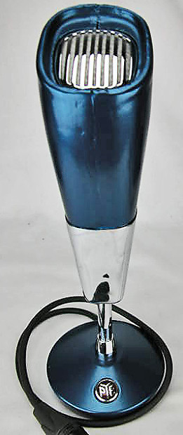 Pye 4001 style "Tulip" dynamic microphone c. 1958 metallic | Reverb