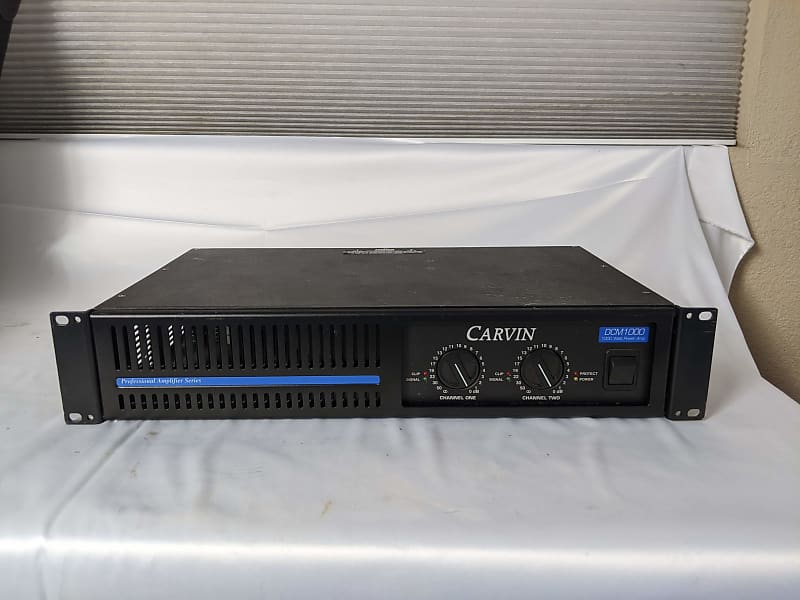 Carvin DCM1000 DCM-1000 1000 Watt Power Amplifier Amp 2CH | Reverb